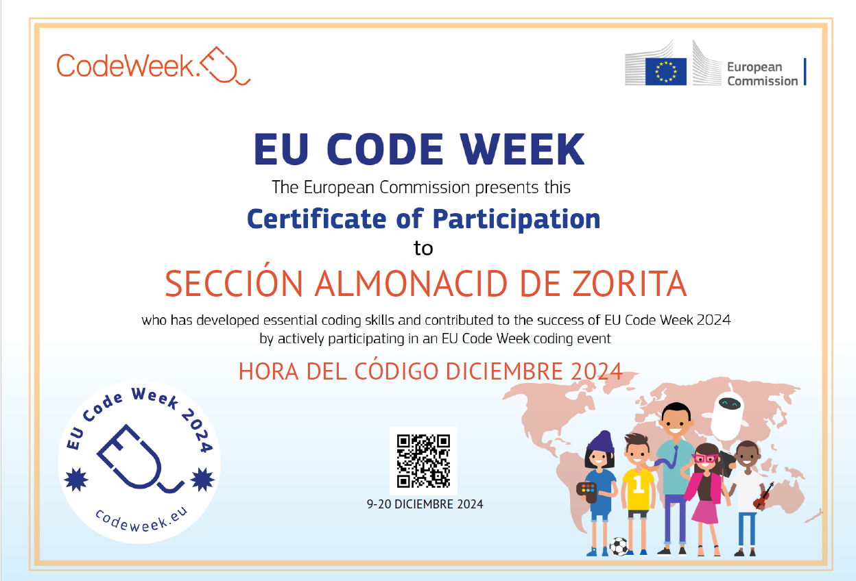 HORA DEL CÓDIGO (CODEWEEK) | CRA La Colmena, Albalate de Zorita (Guadalajara)